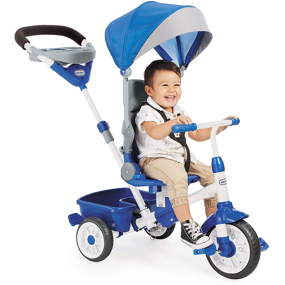 Little Tikes Perfect Fit 4-in-1 Trike Ride On, Blue