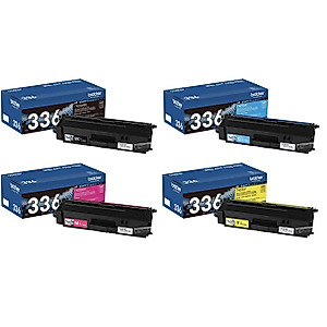 Brother TN336 Toner Cartridge ( Black,Cyan, Magenta, Yellow , 4-Pack )