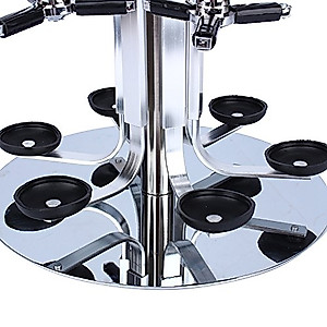 Liquor Dispenser, Home Bar butler 6 Bottle Rotated Mounted Liquor Holder Professional Alcohol Dispenser Station Portable Beverage Wine Racks Cocktail Dispenser Wine Holder Bar Party Drinking