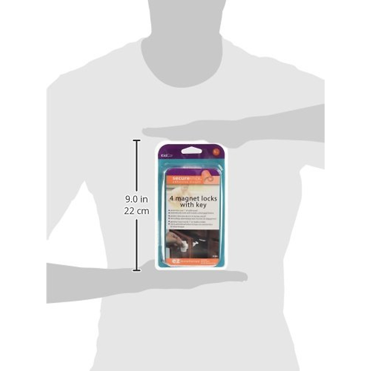 Kidco Magnet Lock Set - 4 Pack Magnetic Locks for Child Protection