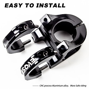 EVOSID Bike Stem 35mm Short MTB Handlebars Riser Ultra-Light CNC Aluminum Alloy 31.8 * 28.6mm for Mountain Bike Enduro Trail AM XC FR DH