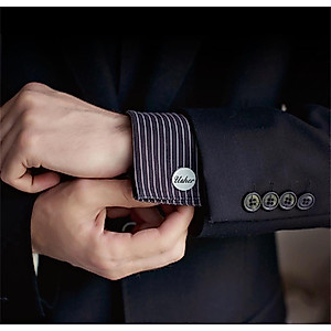 Kooer Groom Cufflinks, Groom Wedding Cuff Links Tie Clip Jewelry Gifts For Groom (groom)