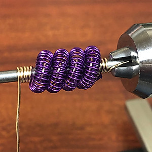 The Beadsmith EZ Coiler Pro – Wire Elements – Includes Mountable Base, 2 Mandrels, Chuck Key, Instructions, and a Storage Case – Create Jump Rings, Coiled Beads, Beaded Coils, and Spirals