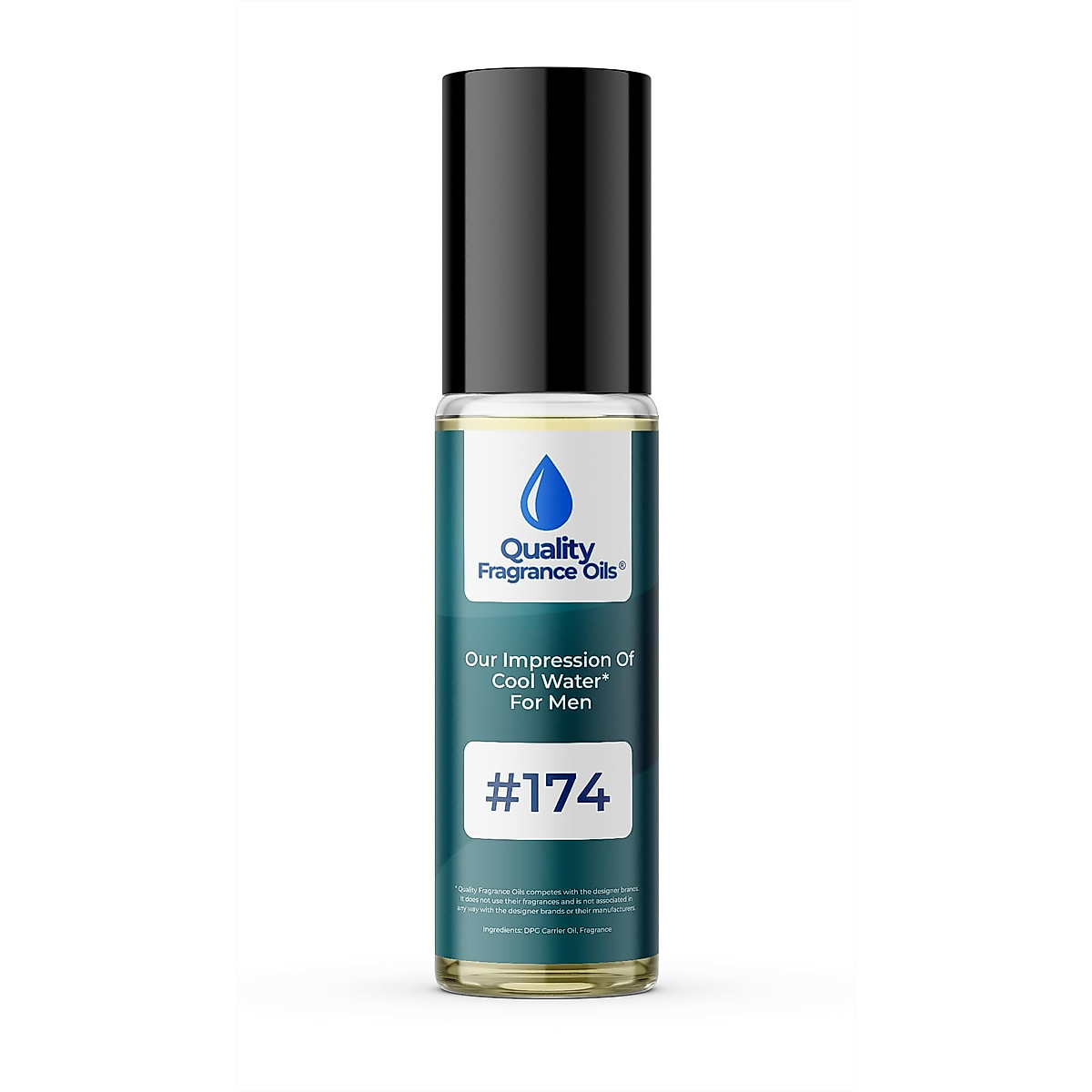 Quality Fragrance Oils' Impression #174, Inspired by Cool Water for Men (10ml Roll On)