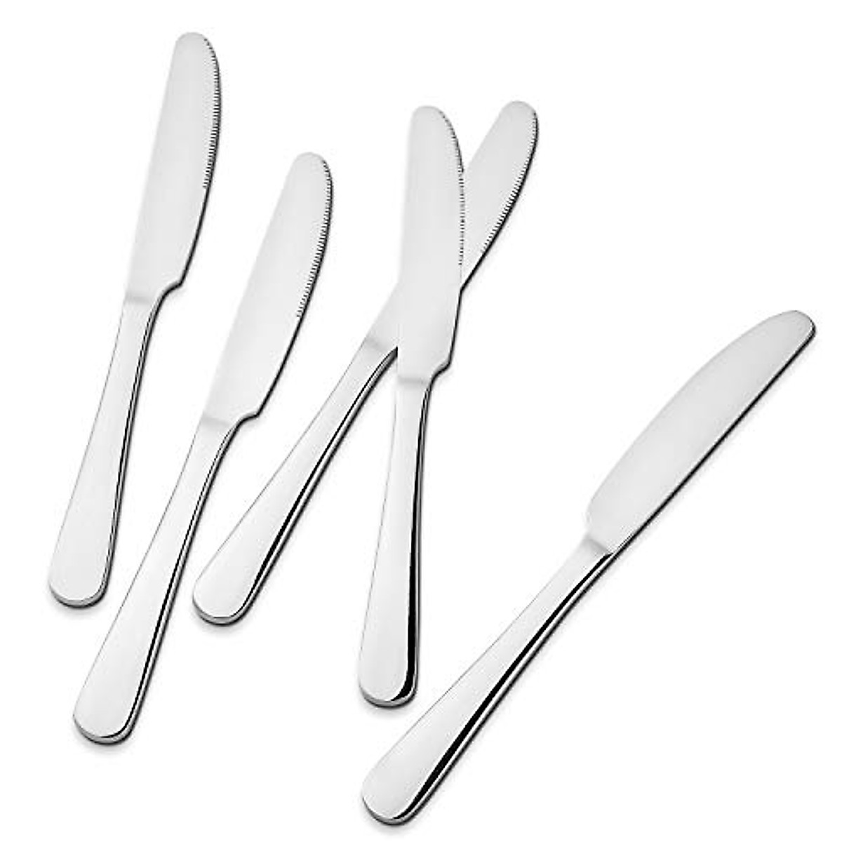 HIWARE 12-piece Good Stainless Steel Dinner Knives, 9 Inches