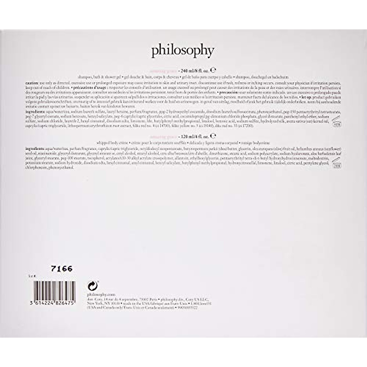 philosophy you're amazing 2 piece amazing grace gift set - 4 Fl. Oz. + 8 Fl. Oz