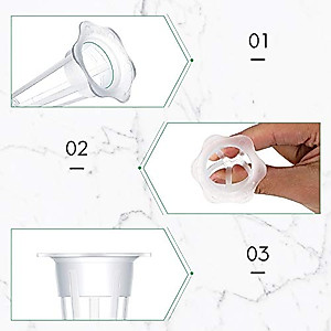 100 Pieces Grow Basket Plant Replacement Basket Plant Pod for Grow Sponges and Domes, Plant Growing Containers for Hydroponic Growing System