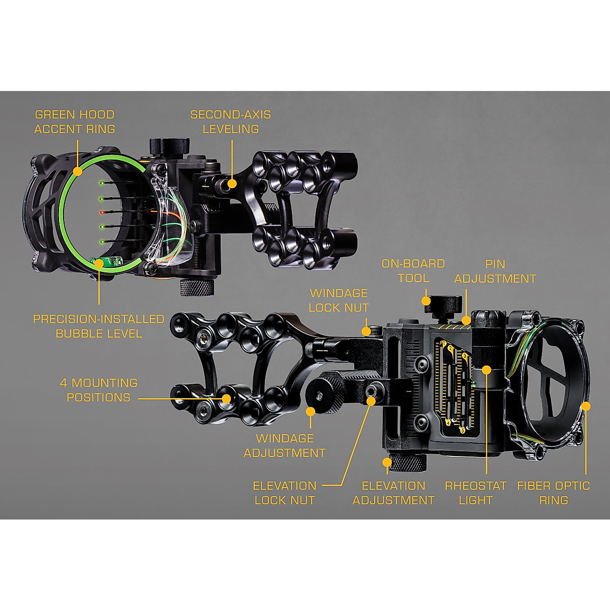 Trophy Ridge Fix Archery Bow Sight, Right Hand, 5-Pin 0.019