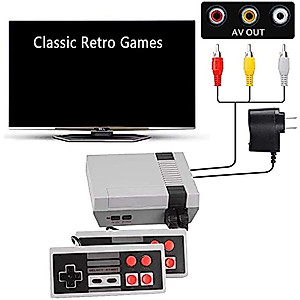 Classic Game Consoles,Retro Game Console with 620 Built in Games with 2 NES Classic Controllers, Connected to The TV Mini NES Classic Edition,The Best Gift for Kids and Adults