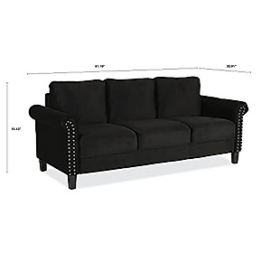 New Classic Furniture Alani Sofa, Black