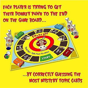 University Games | Smart Ass Trivia The Ultimate Who, What, Where Party Game for Families and Adults Ages 12 and Up and 2 to 6 Players