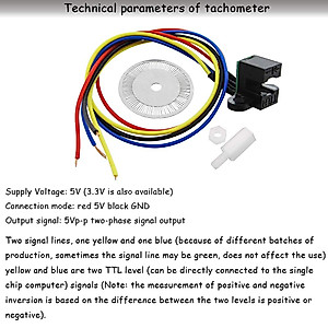 Ximimark 2Pcs Photoelectric Speed Sensor Encoder Coded Disc Code Wheel for Smart Car C B D E Models