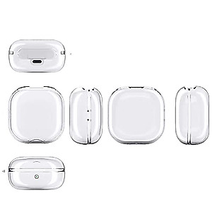 customgift Custom Samsung Galaxy Buds Live Case, Gift for Family, Shock Absorption Soft Clear TPU Cover DIY Photo, Galaxy Buds Pro Cover Personalized with Name