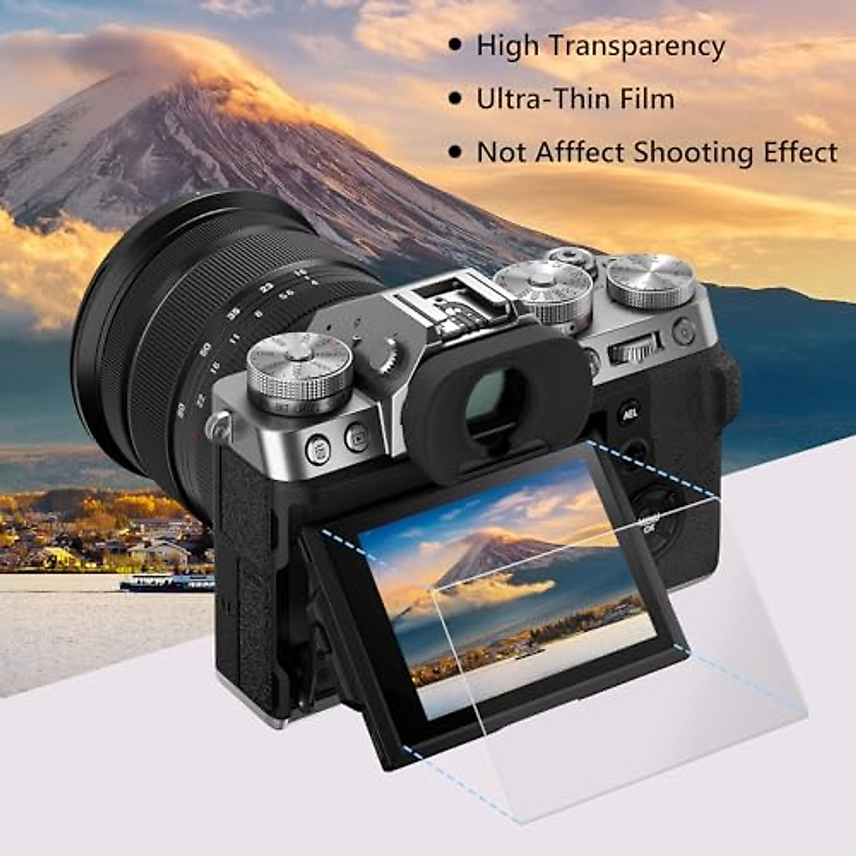 kinokoo Screen Protector for Sony A7R5/A7R V/A9 III Camera, 0.25mm 9H Hardness Sony A7R V/Alpha 7R V/A7RM5/A9M3/A9 III Tempered Glass Film - Anti-Fingerprint & Anti-Scratch (2 Pack)