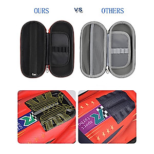 Generic Pencil Case Large Capacity with Compartments Car Pen Pouch Holder, Blue