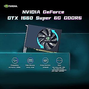 Dell Gaming PC Desktop Computer - Intel Quad I5 up to 3.6GHz, GeForce GTX 1660 Super 6G GDDR6, 32GB Memory, 128G SSD + 3TB, RGB Keyboard & Mouse, DVD, WiFi & Bluetooth 5.0, Win 10 Pro (Renewed)