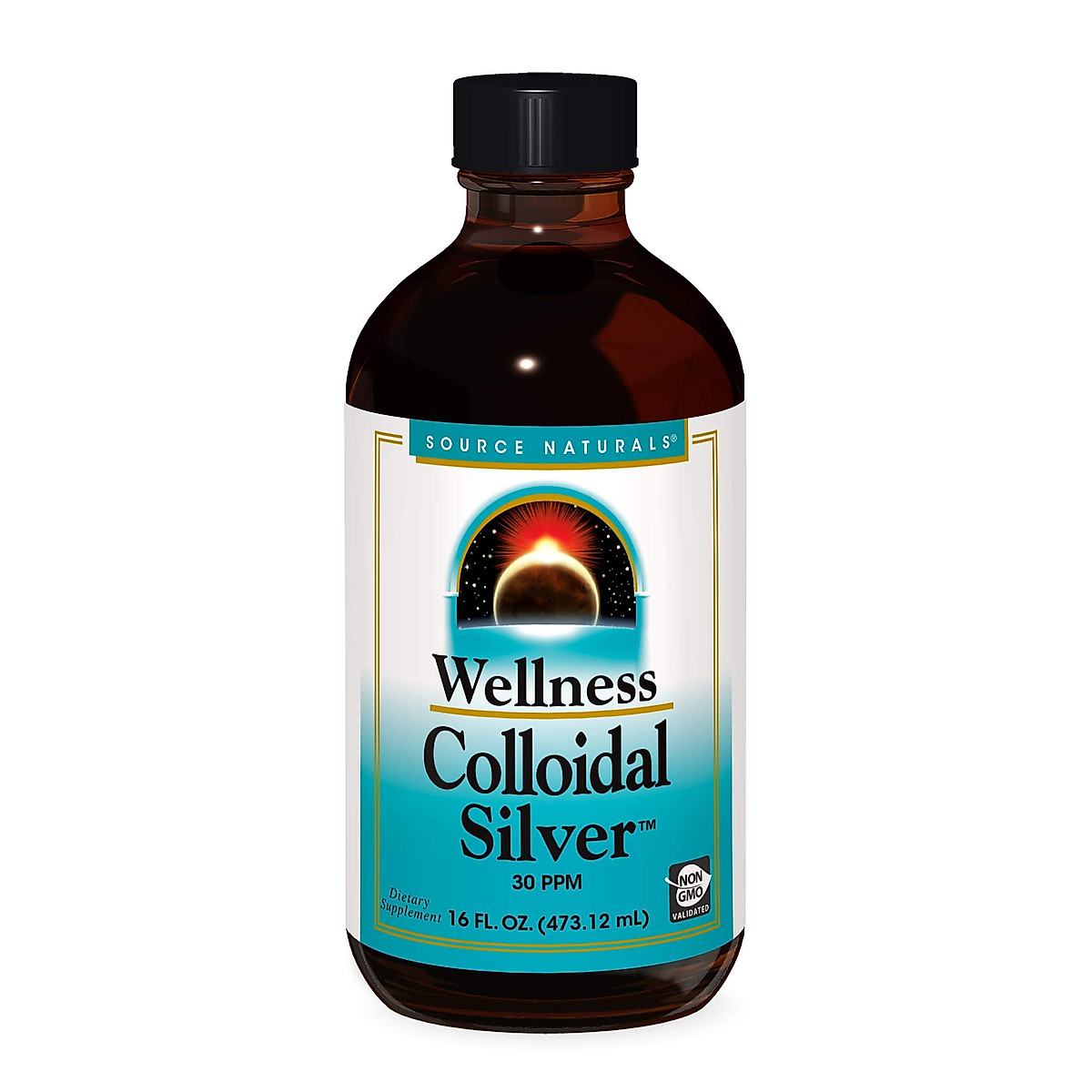 Source Naturals Wellness Colloidal Silver 30 ppm, Supports Physical Well Being* - 16 Fluid oz