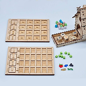 CZYY Wingspan Objective Scoreboard Wooden Laser Cut Goal Board