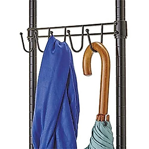 n/a Wardrobe Clothes Storage Rack Wire Shelving Garment Rack Black Stand Floor Hanger Storage