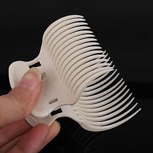 Tbestmax 24 Hot Roller Clips for Hair Curler Claw Clip Replacement Hair Section Styling for Women Girls White