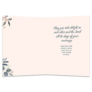 Christian Bridal Shower Card for Christian Bride 5x7Inch Card Christian Bridal Card (Single Card)