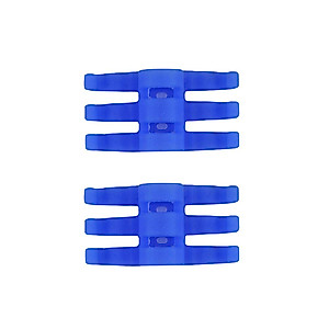 ZSHJGJR 2pcs Archery Bow Limbs Stabilizer Rubber Bow Limbs Shock Absorber Compound Bow Limbs Vibration Dampener Silencers Archery Accessory (Blue)