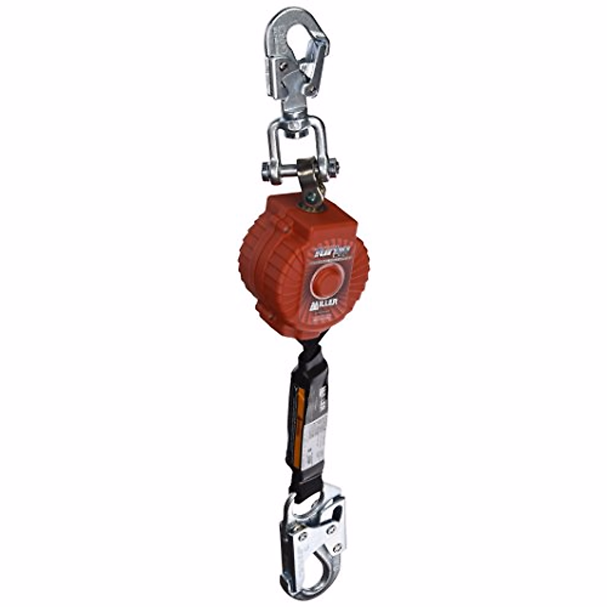 Miller by Honeywell MFL-7/6FT TurboLite Personal Fall Limiter with D-Ring Swivel Hook and Locking Snap Hook