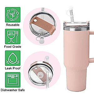 Silicone Spill Proof Stopper for Stanley Cup 1.0 40oz & 30oz, Leak Stoppers Compatible for Stanley Quencher 1.0 Tumbler 40oz, Set of 3