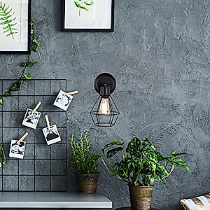Globe Verdun 1 Matte Black Wall Sconce