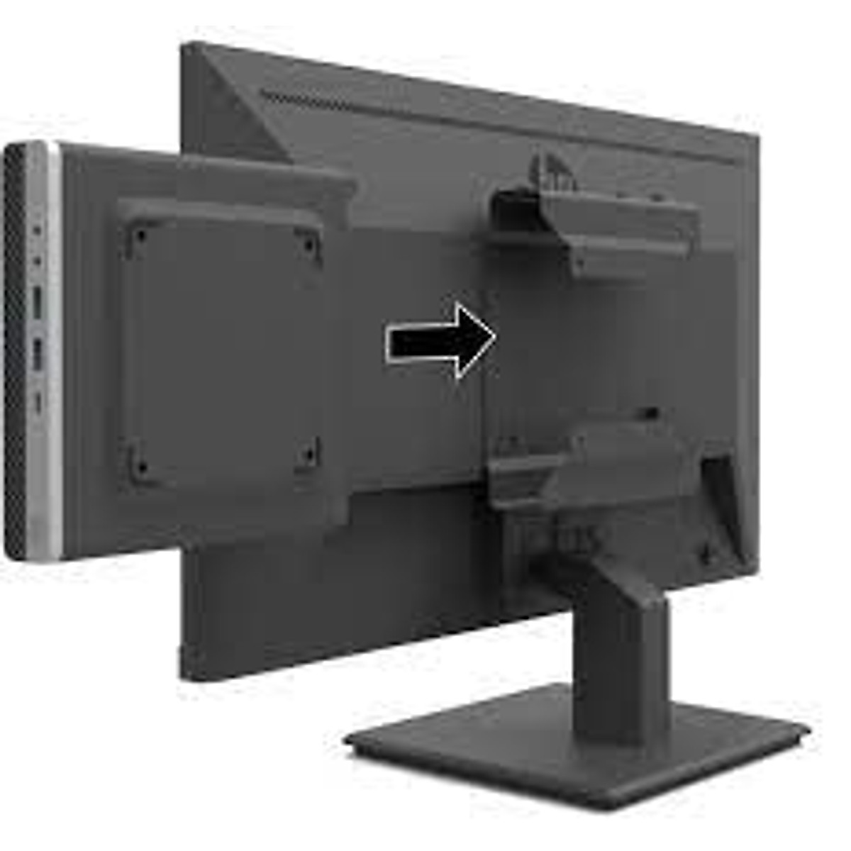 HP Elitedesk 800 G4 Mini Desktop (Intel Quad Core i5-8500T, 32GB DDR4 RAM, 512GB NVME Type-C, DisplayPort, WiFi, Ethernet, Kbd+Mou, Windows 11 Pro 64-bit, 24" LCD with AIO Stand … (Renewed)