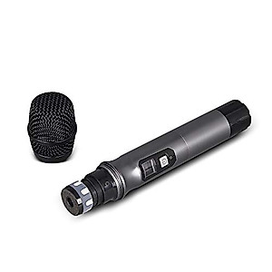 WENWEN Wireless Microphone System UHF 4 Channel 2 Handheld Mic 2 Headset 2 Lavalier Bodypack 2 Lapel Mic Pro Karaoke System Speaking Conference Wedding Party