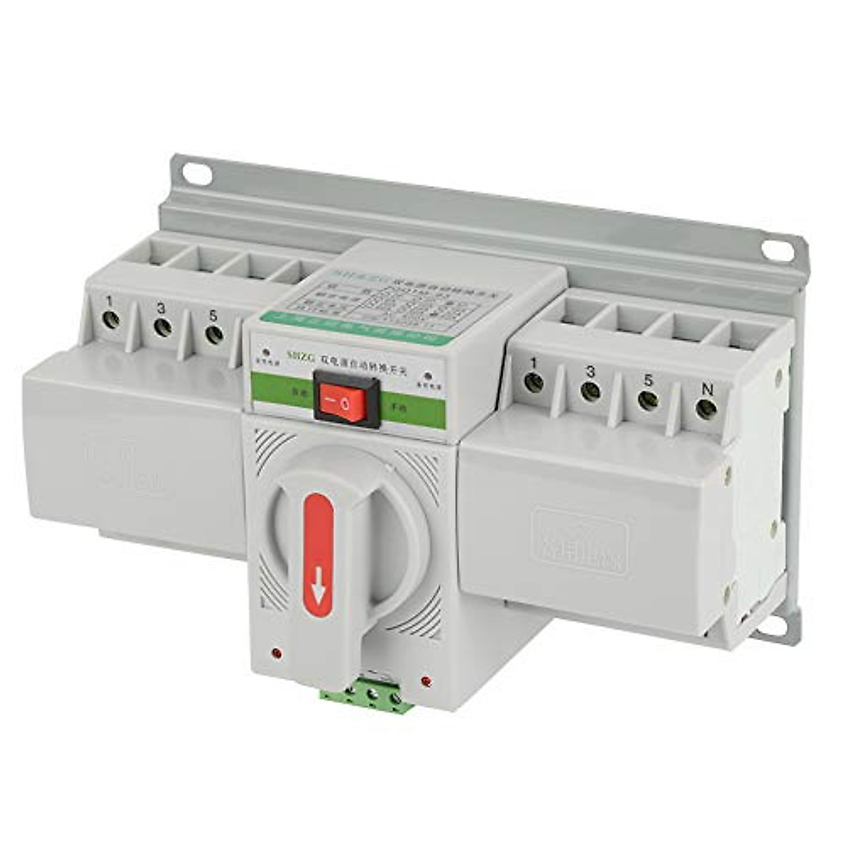 220V 63A Automatic Transfer Switch, Mini Intelligent Dual Electronic Power Circuit Breaker (4P)