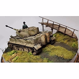 LoveinDIY 1/35 Tank Bridge Building Model Kits DIY Scene Scenery Layout