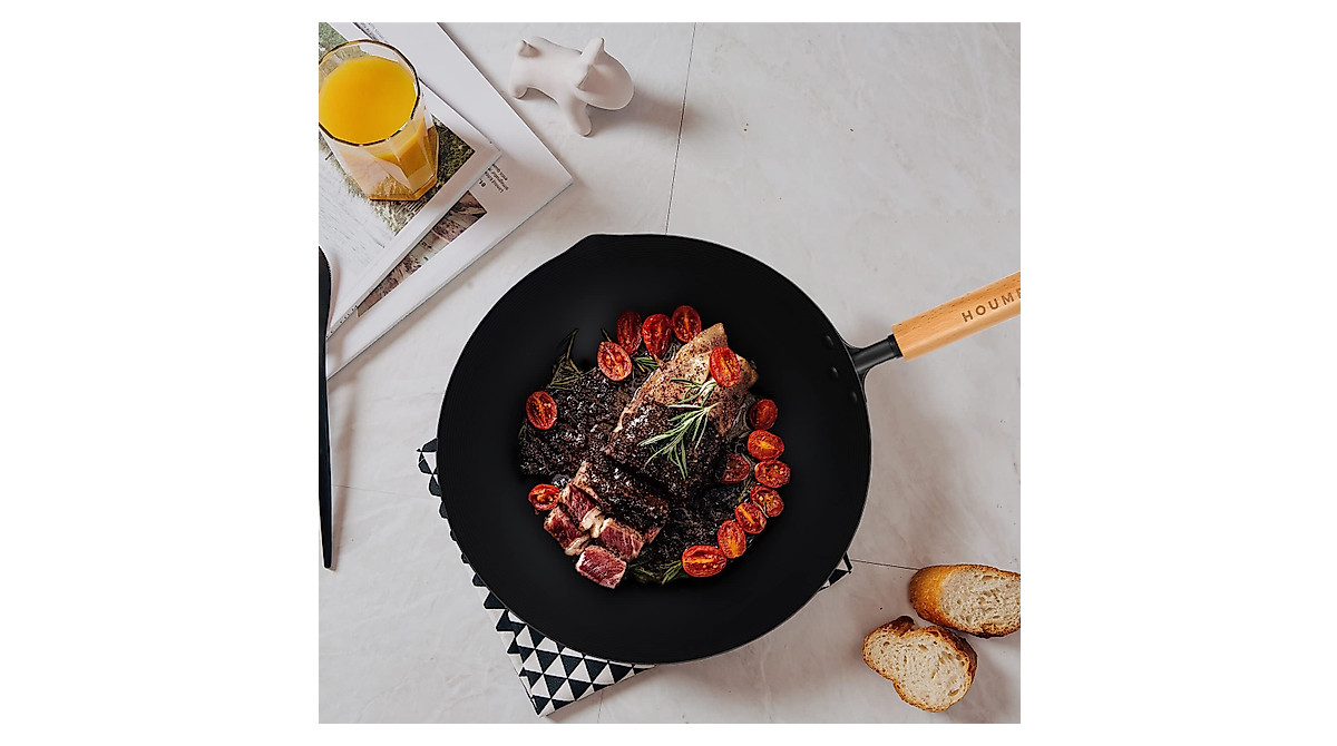 Premium Carbon Steel Wok for Authentic Asian Cooking