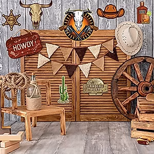 32 Pieces Western Party Decorations Cowboys Party Decorations Western Cutouts Cowboy Cutouts Wild Cutouts Country Party Decorations for Western Theme Cowboy Theme Birthday Party Supplies