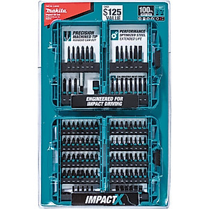 Makita E-00038 Impactx 100 Pc. Driver Bit Set