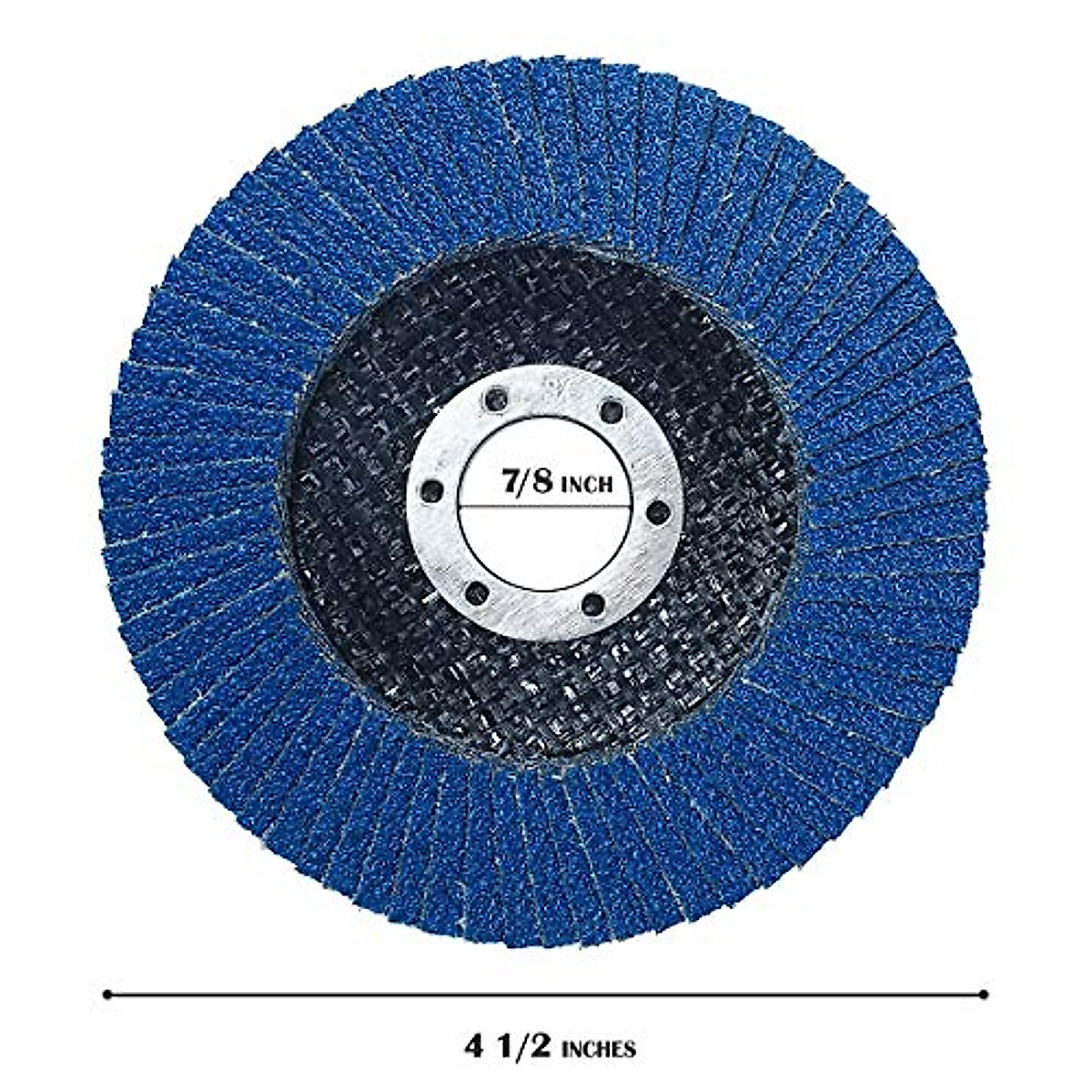 28 Pack 4 1/2 Inch Flap Disc Angle Grinder Sanding Disc 40 60 80 120 Grit Flap Sanding Disc (4 1/2 inch x 7/8 Inch)