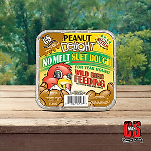C&S Peanut Delight No Melt Suet Dough 11.75 Ounces, 8 Pack