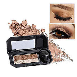 Aaiffey Dual-Color Eyeshadow, Waterproof Eyeshadow Highly Pigmented Eyeshadow with Exquisite Glitters and Smooth Texture, Long Lasting For Eye Makeup