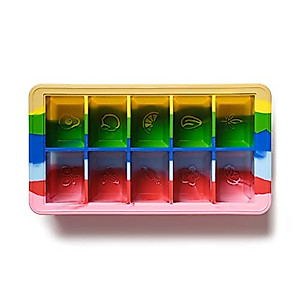 LEVO Herb Block Tray - Silicone Herb Freezer Tray with Lid - Herb Saver for Homemade Infusions - Silicone Freezer Tray for LEVO I & LEVO II Infusions - Food Grade Silicone, BPA Free - Tie Dye