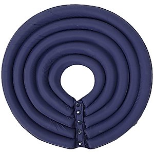 Dog Cone Collar, Inflatable Dog Neck Donut Collar Alternative After Surgery, Soft Protective Recovery Cone for Small Medium Large Dogs and Cats Puppies - Alternative Collar (Dark Blue,XL)