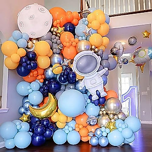 KALOR Navy Blue Balloons Garland Arch Kit 110Pcs - Different Sizes 18/12/10/5 Inch Party Balloons for Birthday Baby Shower Wedding Graduation Party Decorations