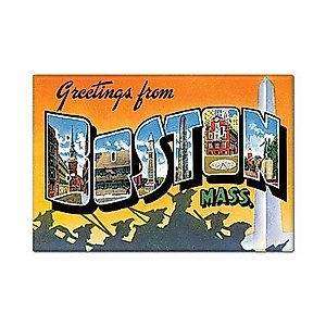 Greetings from Boston Massachusetts Fridge Magnet