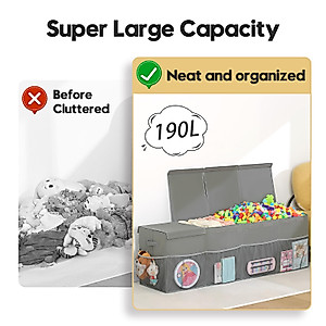 Beveetio Extra Large Toy Chest,Toy Box For Toddlers,Kids Toy Chests Organizers Storage For Blanket,Large Dog Toy Box Chest