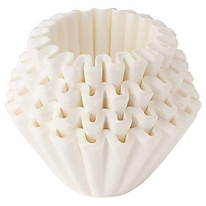 Kalita Wave Pour Over Coffee Dripper, Size 185​, Makes 16-26oz, Single Cup Maker & Wave Paper Coffee Filters I Larger Size 185 I 100 Count I Specially Pour Over Dripper I Made in Japan, Large, White