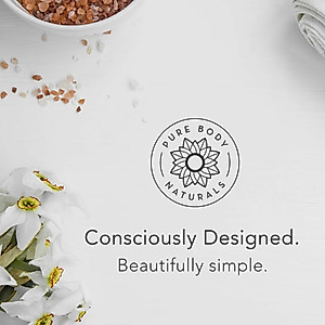 Pure Body Naturals Hair Gel for Men, Natural Ingredients with Hydrating Aloe For Firm, Healthy Hair, 4 Fl Oz