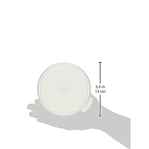 Round Storage Container 1 Quart Lid White