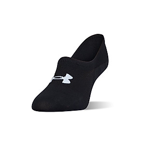 Under Armour Women's Breathe Lite Ultra Low Socks, Multipairs, Black (3-Pairs), Medium