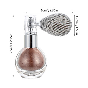 Beaupretty Glitter Powder Spray Pressed Powder Loose Perfume Bottle Sparkle Powder Makeup Body Dust for Beauty Highlighter Shimmer Cosmetic