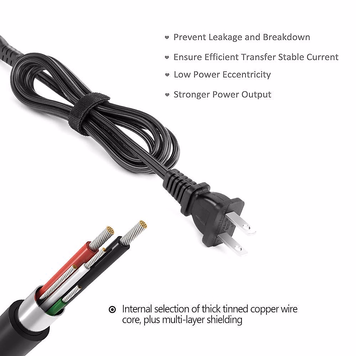 ABLEGRID 19V 2.37A Adapter for 2.1A WOWOTO H8 WOWOTO-H8-Black LED DLP Mini Projector PSU